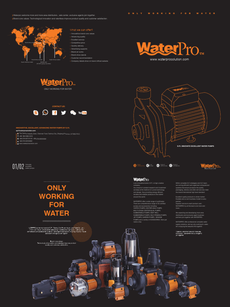 Waterpro Catalog | PDF | Brand | Pump