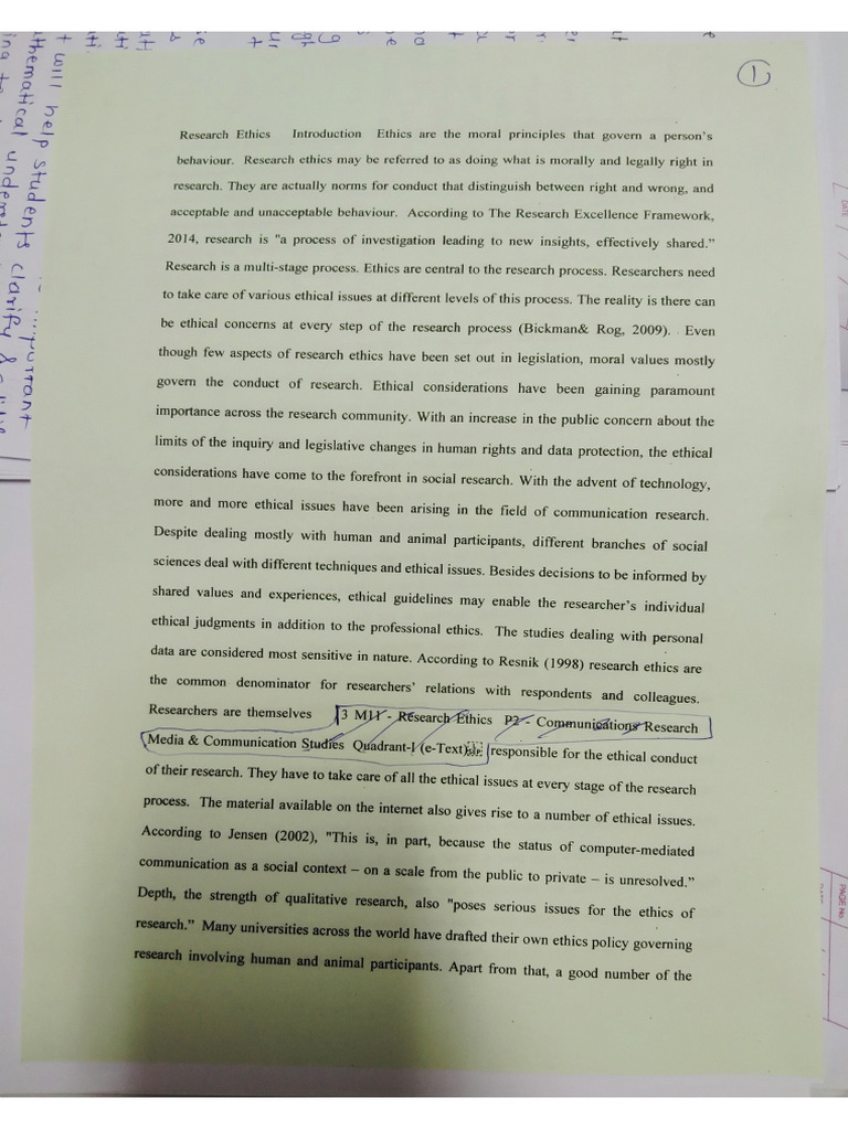 Research Ethics, Practical-9 | PDF