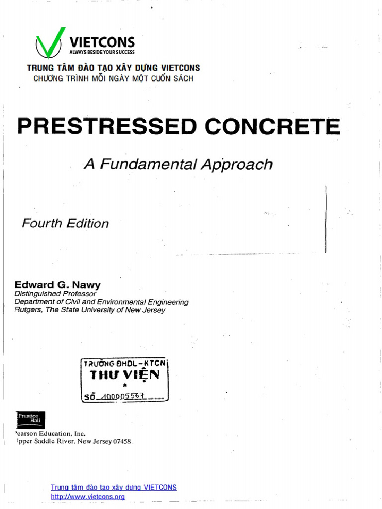 Prestressed Concrete - A Fundamental Approach - Edward G. Nawy | PDF