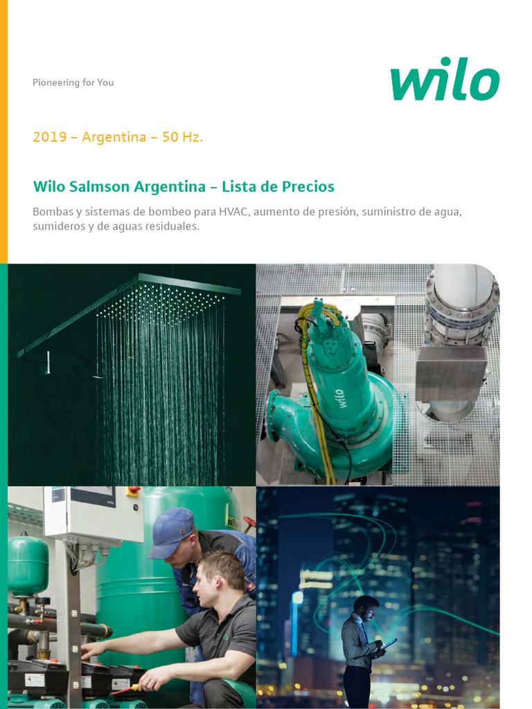 Catálogo de Bombas Wilo 2019 | PDF | Bomba | Buenos Aires