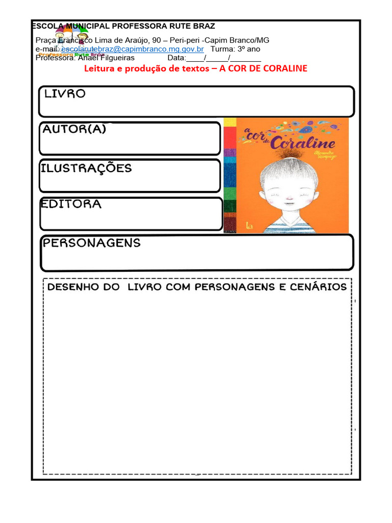 A Cor de Coraline | PDF | Cor | Vermelho