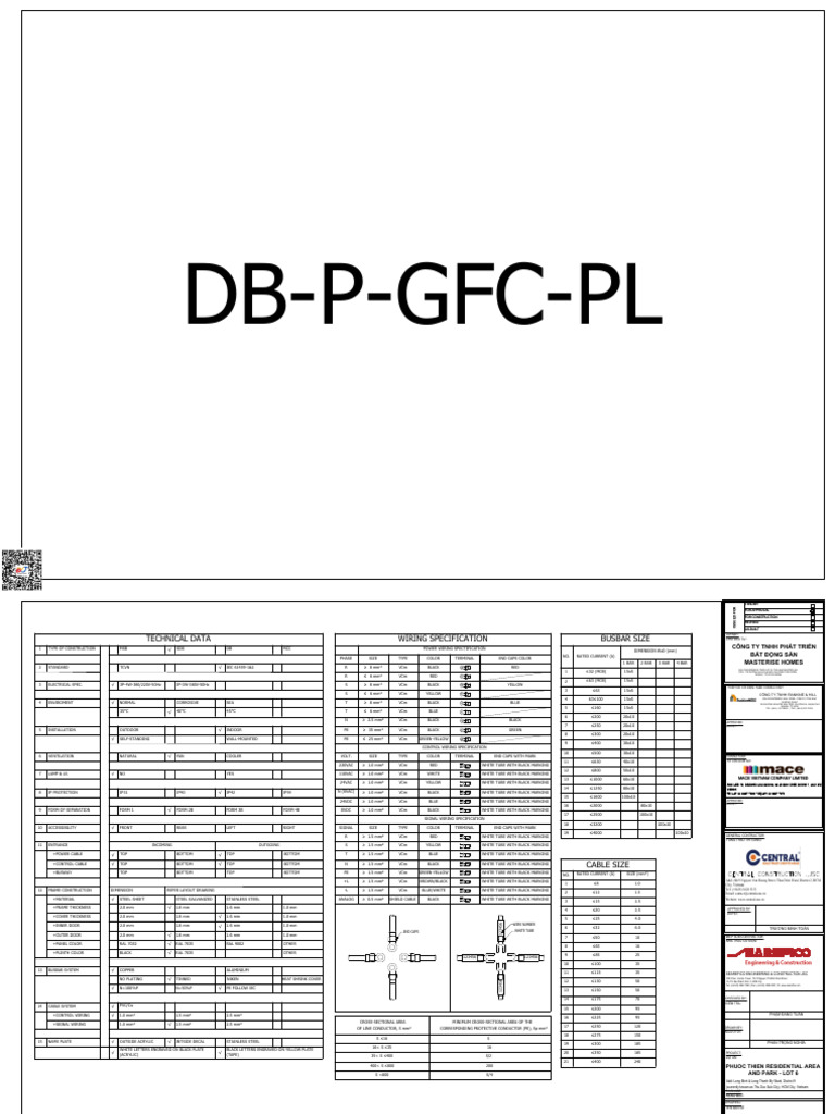 96. Tủ Điện DB-P-GFC-PL | Download Free PDF | Electrical Wiring | Building Materials
