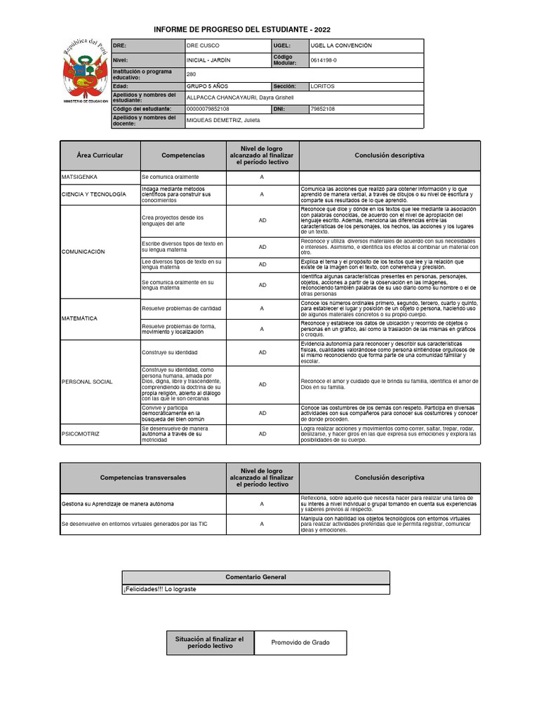 Allpacca Chancayauri, Dayra Grishell | PDF | Comunicación | Aprendizaje