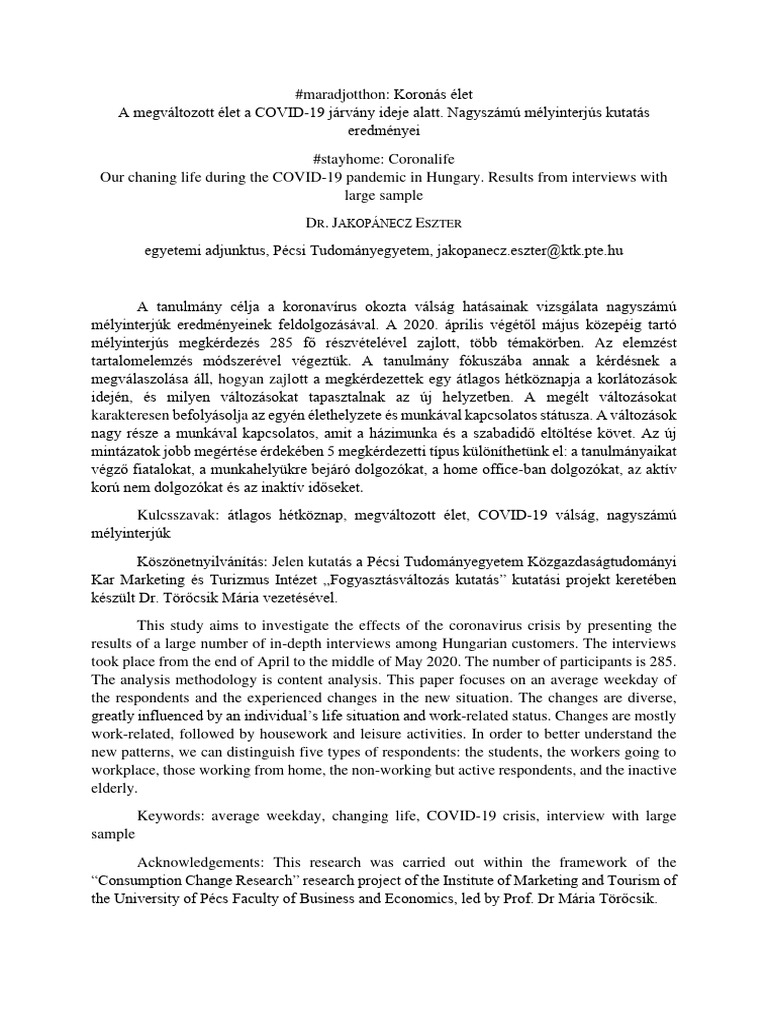 01_EMOK_2020_Koronás élet | PDF