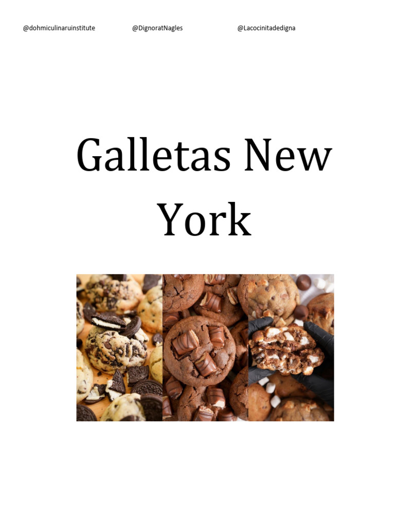 Galletas New York | PDF | Galleta | Chocolate