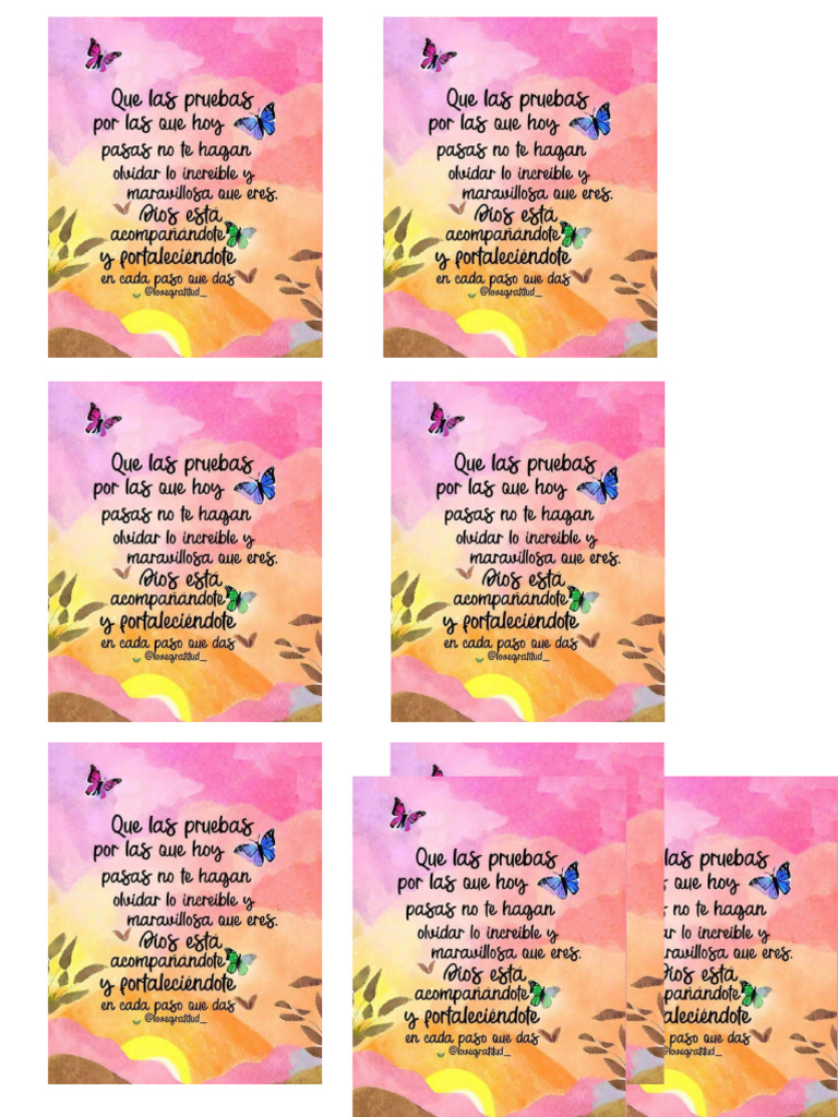 Tarjetas Mariposa | PDF