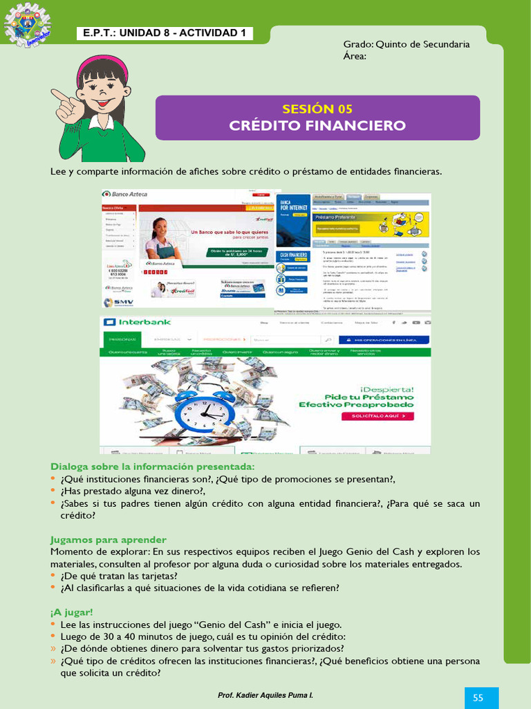 Educación Financiera para Jóvenes | PDF | Crédito | Finanzas y dinero