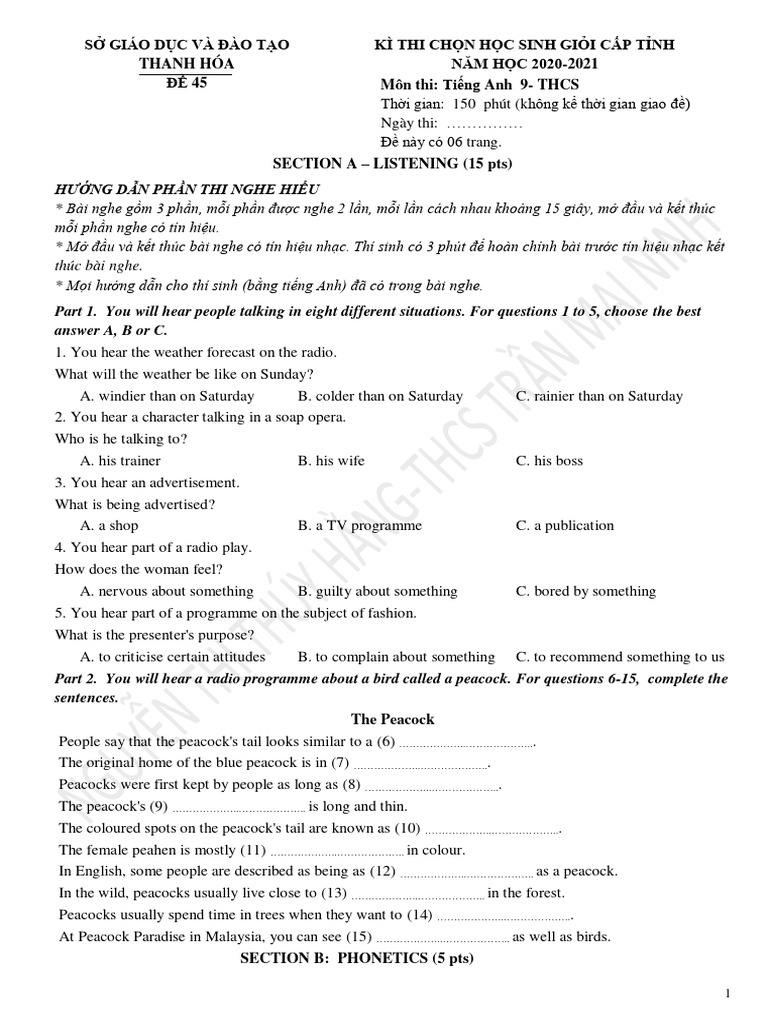 Đề 45 | PDF | Shipwrecks