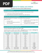 Calpol Dosing Schedule | PDF | Fever | Common Cold