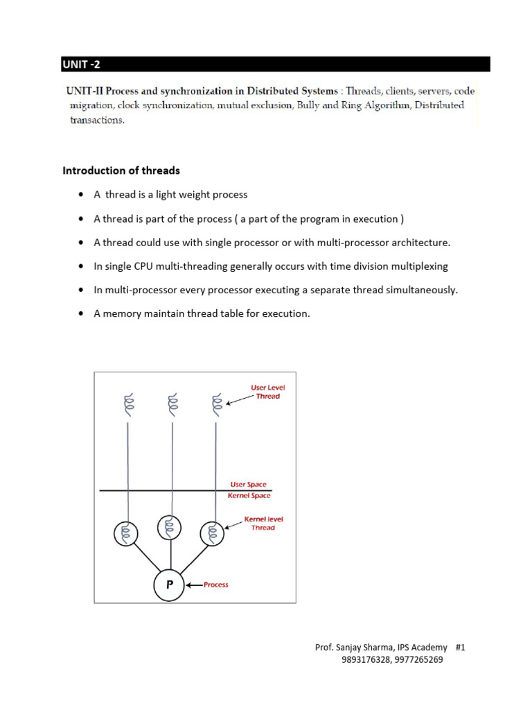 Ds Unit 2 | PDF | Database Transaction | Thread (Computing)