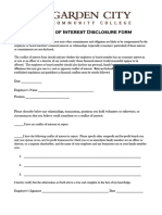 Conflict of Interest Declaration Template | PDF