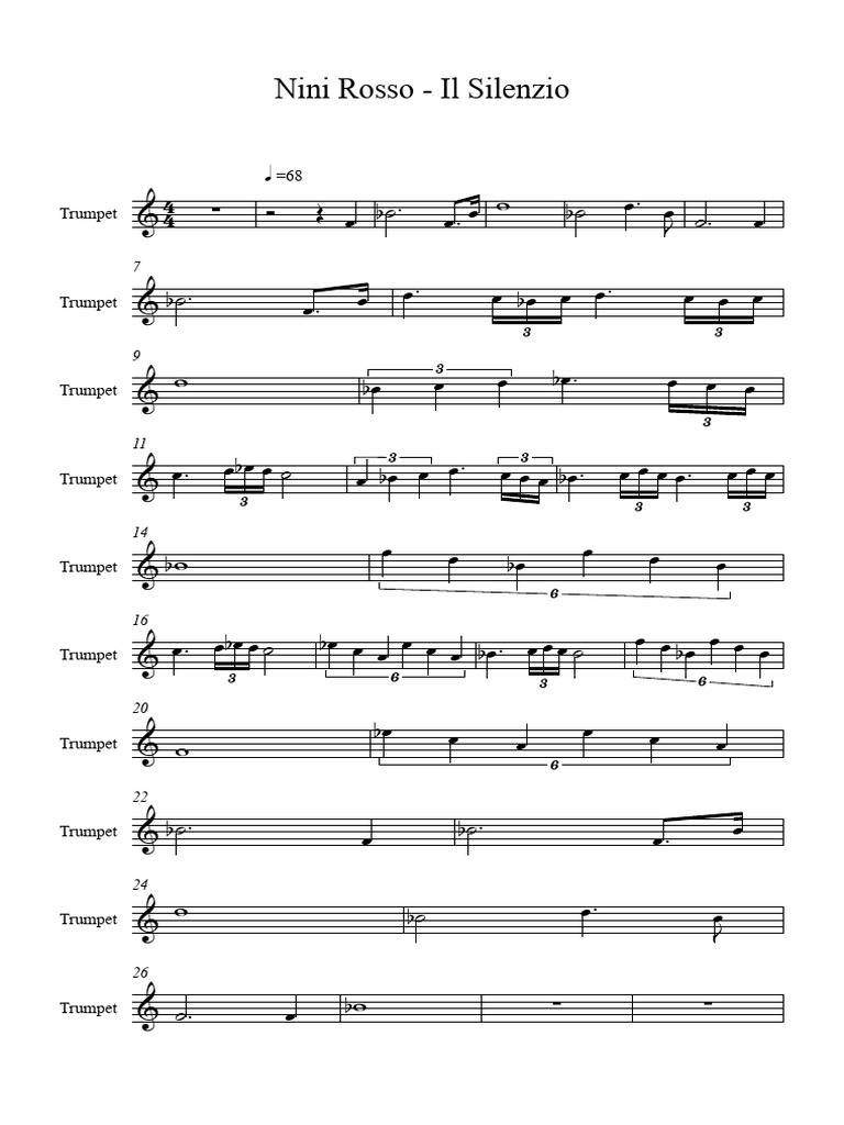 Nini Rosso - Il Silenzio | PDF