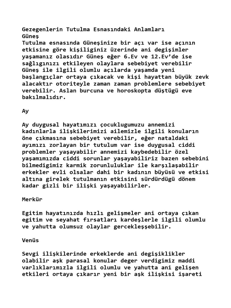 Tutulma Ve Anlamlari | PDF