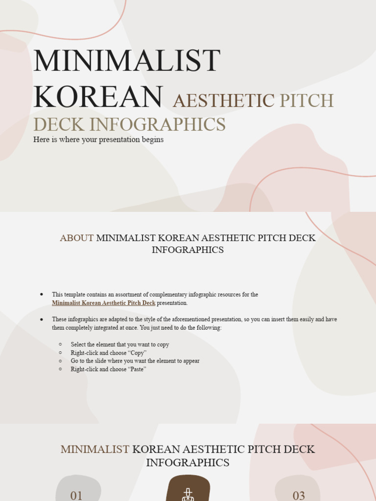 Minimalist Korean Aesthetic Pitch Deck Infographics by Slidesgo | PDF ...