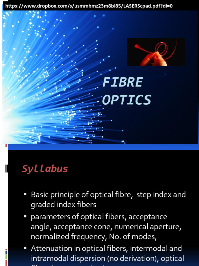 Fibre Optics - PDF | PDF | Optical Fiber | Dispersion (Optics)