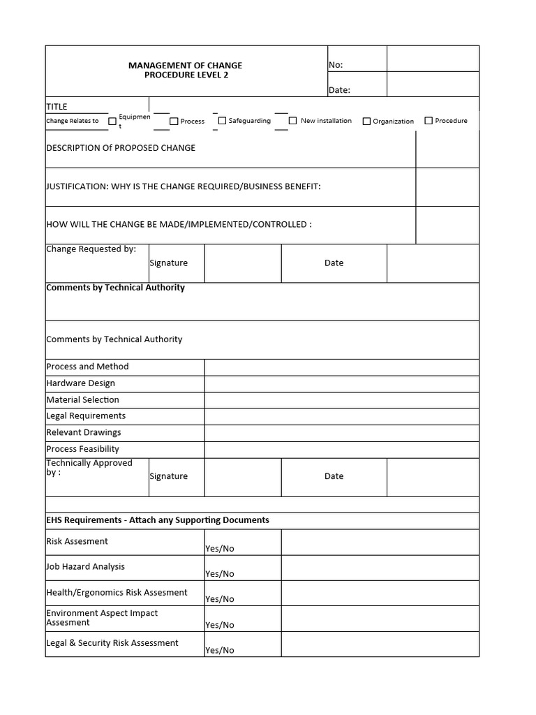 Copy of MOC Level 2 | PDF | Risk Assessment | Risk