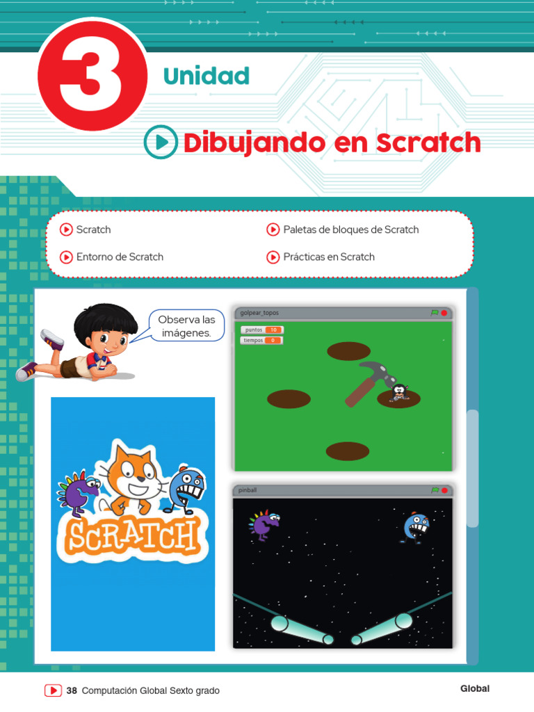 Unidad 3 - Dibujando en Scratch | PDF | Scratch (lenguaje de programación) | Archivo de computadora