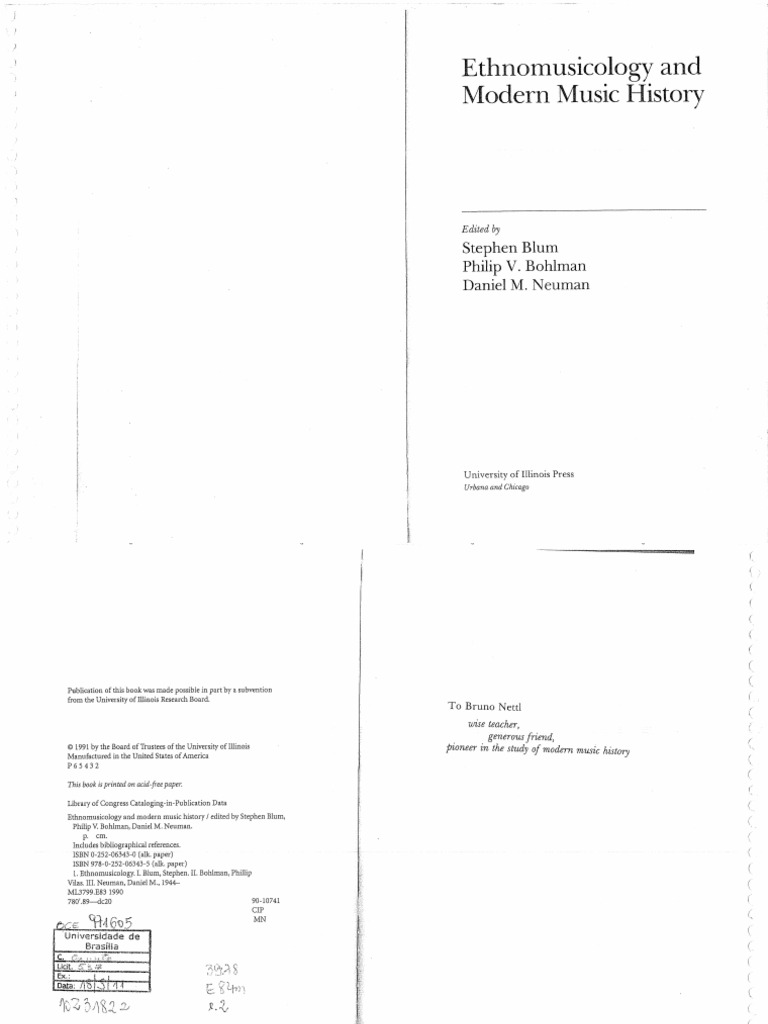Ethnomusicology Modern Music History | PDF