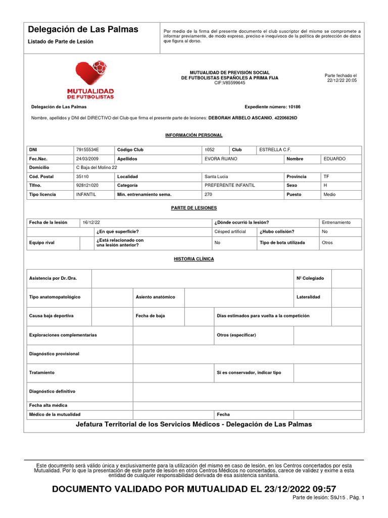 Get Parte Lesion | PDF | Organización mutua | Reaseguro
