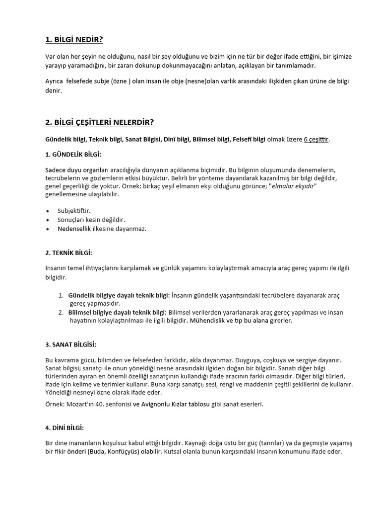 proje dersi ders notları1 | PDF