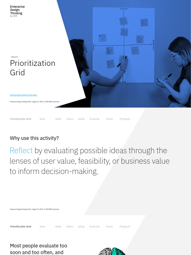 Toolkit Deck - Prioritization Grid | PDF | Design Thinking