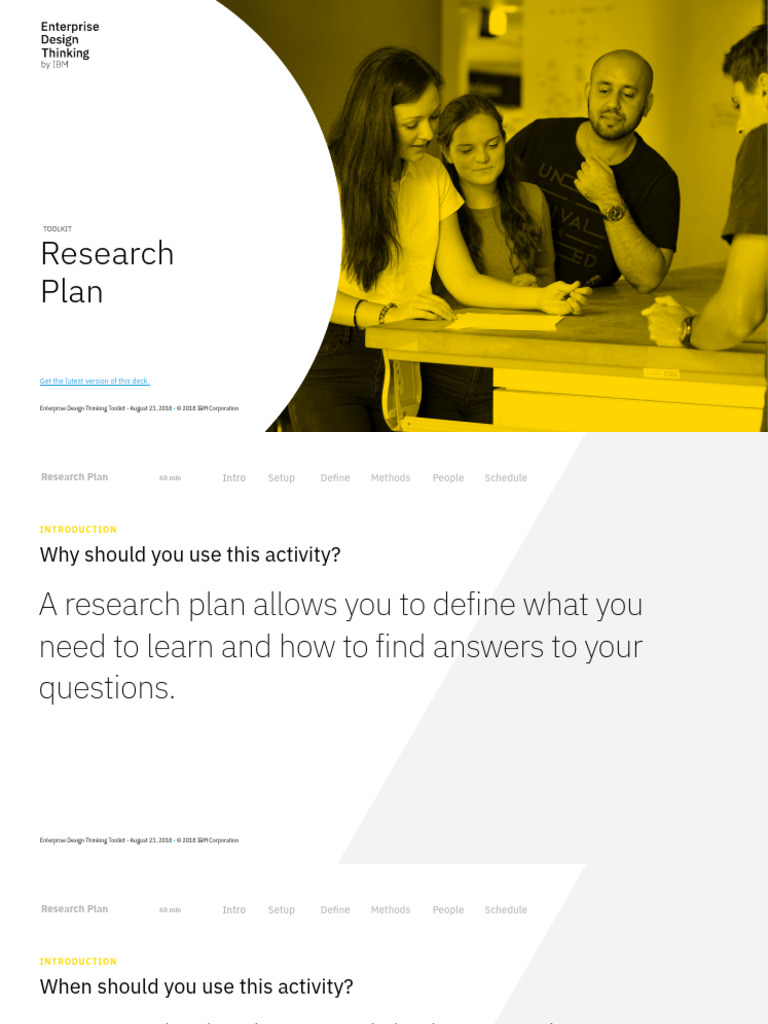 Toolkit Deck - Research Plan | PDF | Business