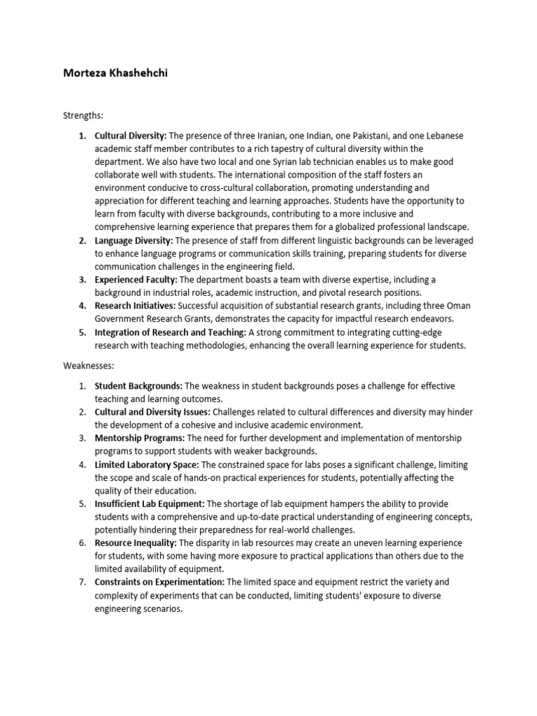 Swot Analysis New Pdf Learning Mentorship