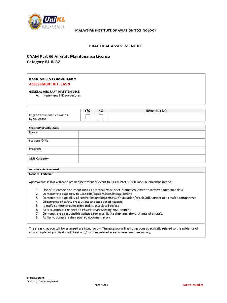 ESD Procedures in Aircraft Maintenance | PDF | Electrostatic Discharge ...