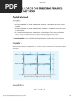 Portal Method Frame Analysis Guide | PDF | Mechanics | Mechanical Engineering