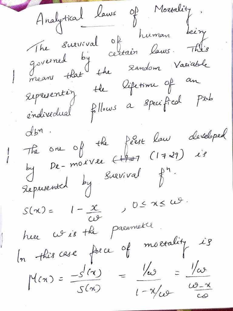 Analyt Laws Mortality | PDF