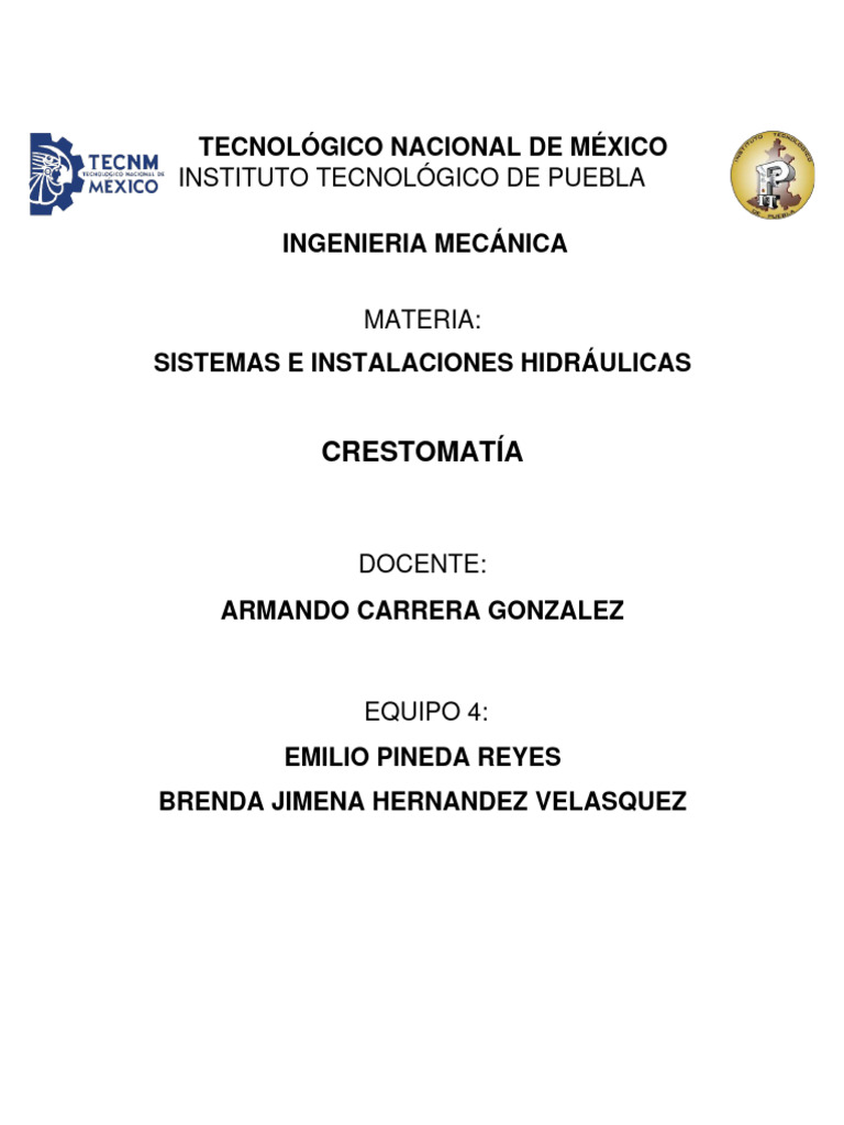 Crestomatia Equipo 4 | PDF | Impulso | Viscosidad