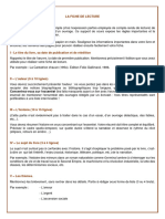 Modèle de fiche de lecture détaillée | PDF | Livres | Édition