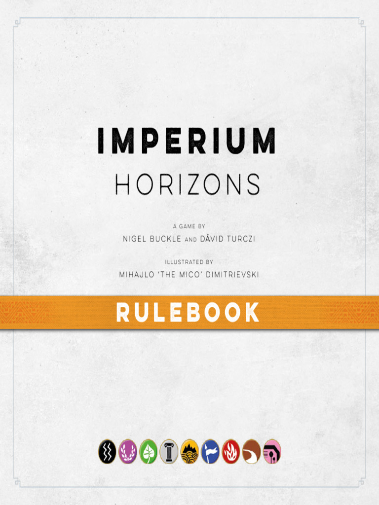 Imperium: Horizons Rulebook Guide | PDF | Playing Cards | Civilization