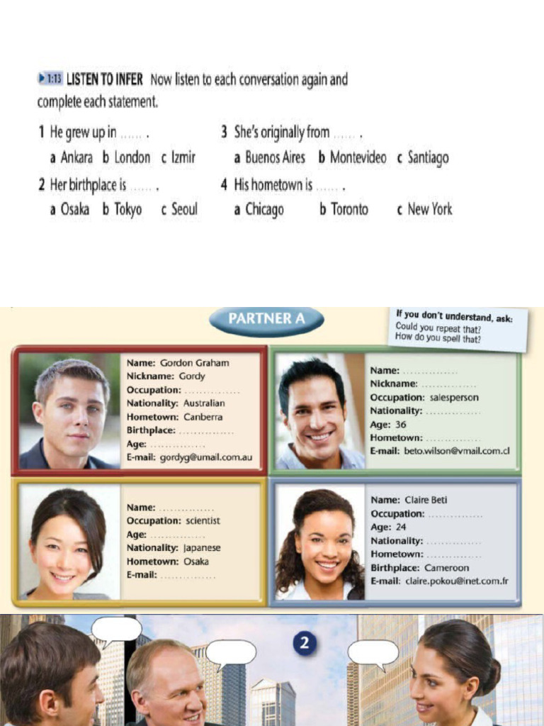 Unit 1 Lesson 4 Top Notch 1 | PDF