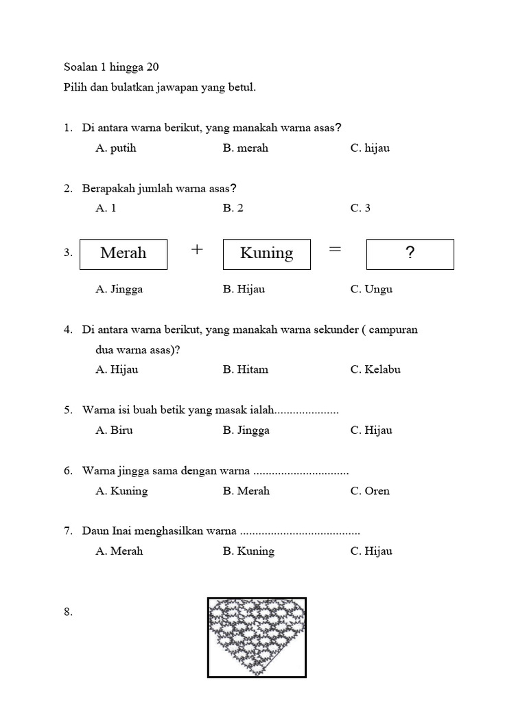 Soalan PSV Tahun 4 | PDF