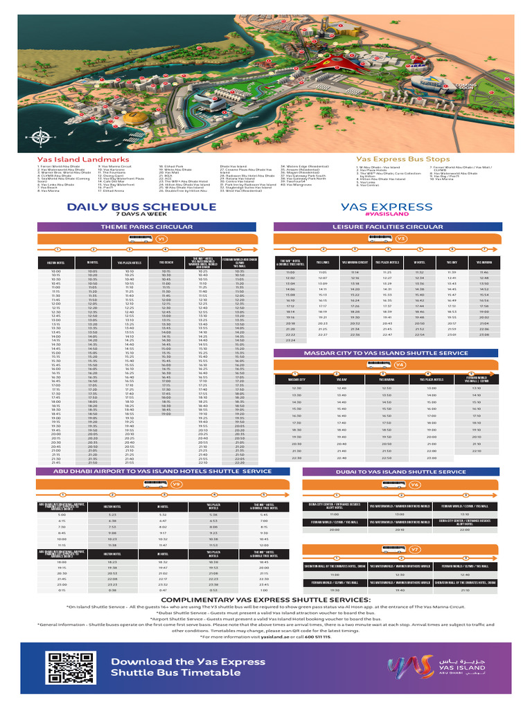 Yas Express Bus Timings Updated 400 X 800 | PDF | Public Transport ...