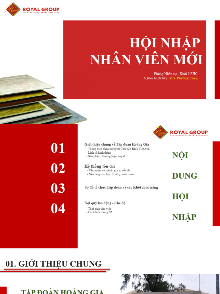 Tai Lieu Hoi Nhap - Nhan Vien Moi - Van Phong | PDF