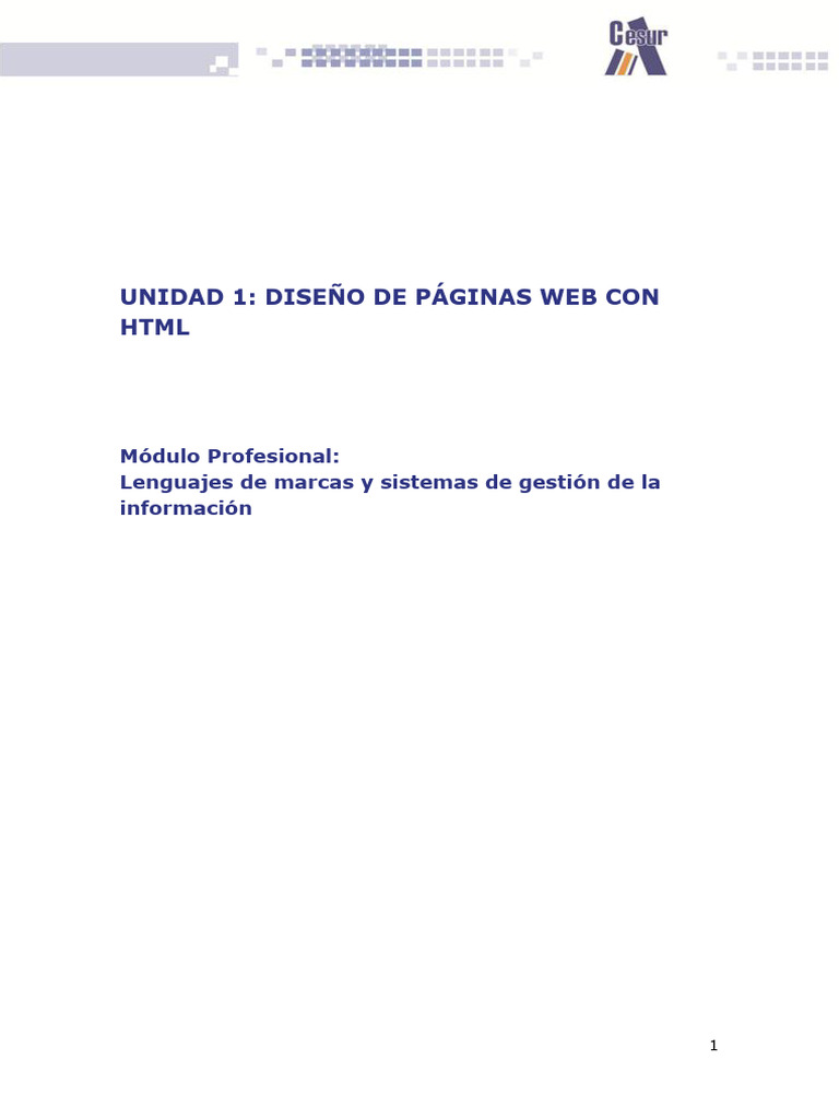 UD1 - Tutorial HTML | PDF | HTML | Lenguaje de programación