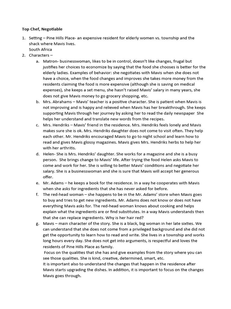 Top Chef - Summary | PDF