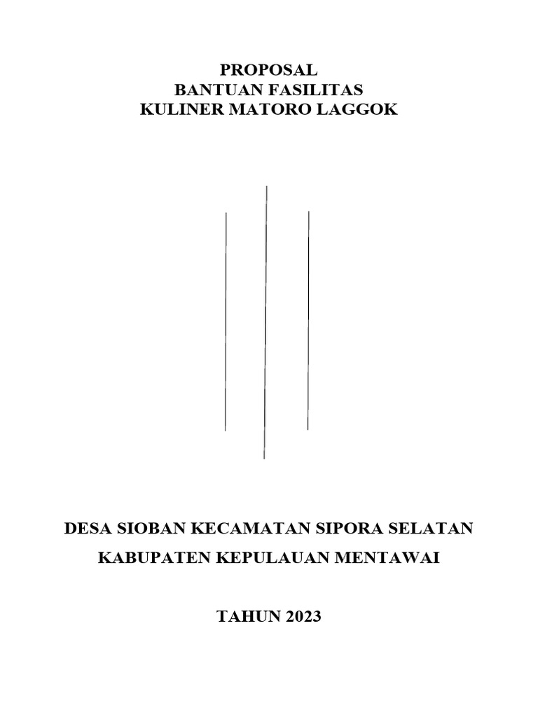 Proposal Kuliner | PDF