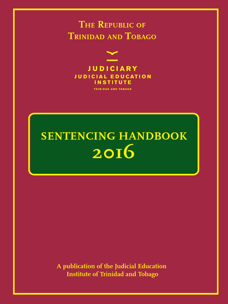 Sentencing Handbook | PDF | Sentence (Law) | Plea