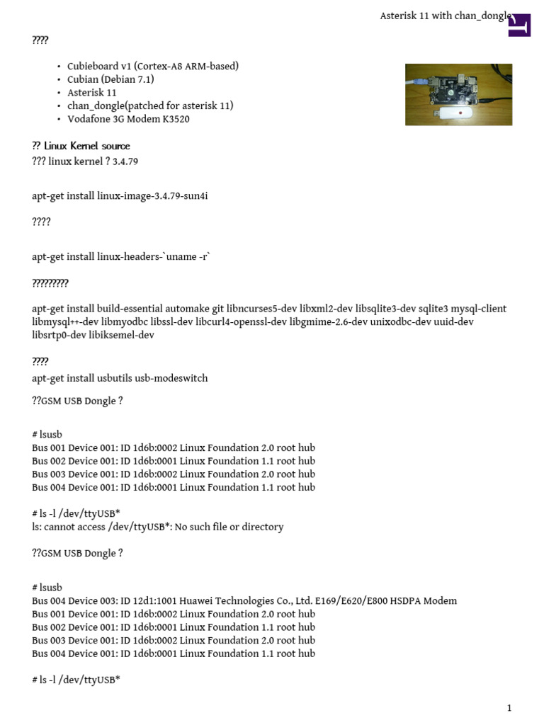 Asterisk 11 With Chan - Dongle | PDF | Telephone Numbering Plan | Telephony