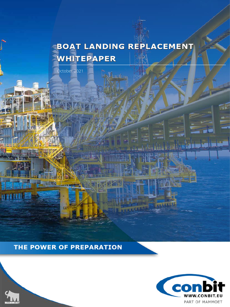 Whitepaper - Boat Landing Replacement - Qatar | PDF | Offshore Wind Power | Crane (Machine)