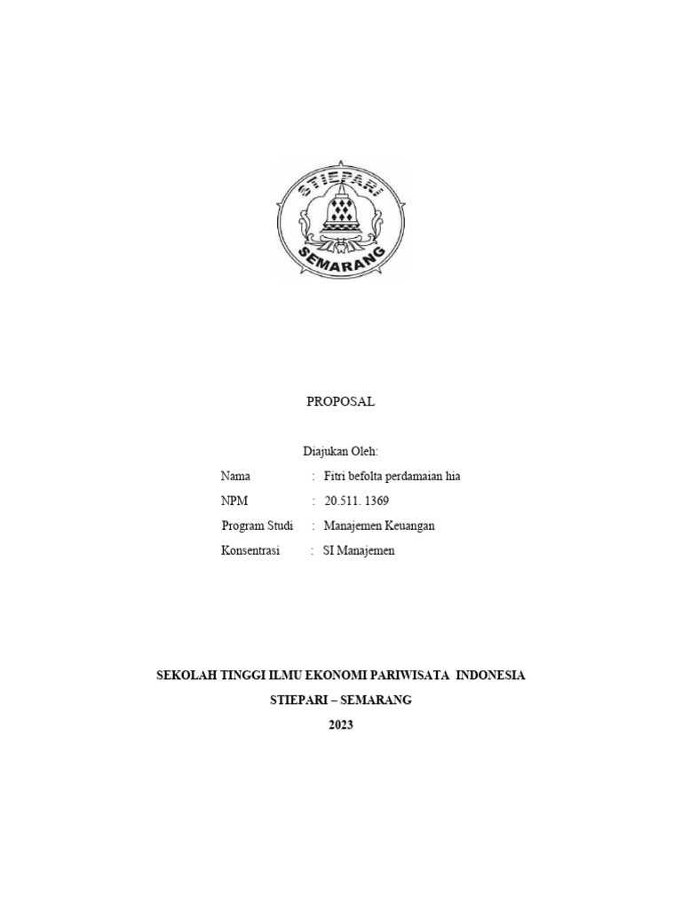 Proposal Skripsi Manajemen Keuangan | PDF