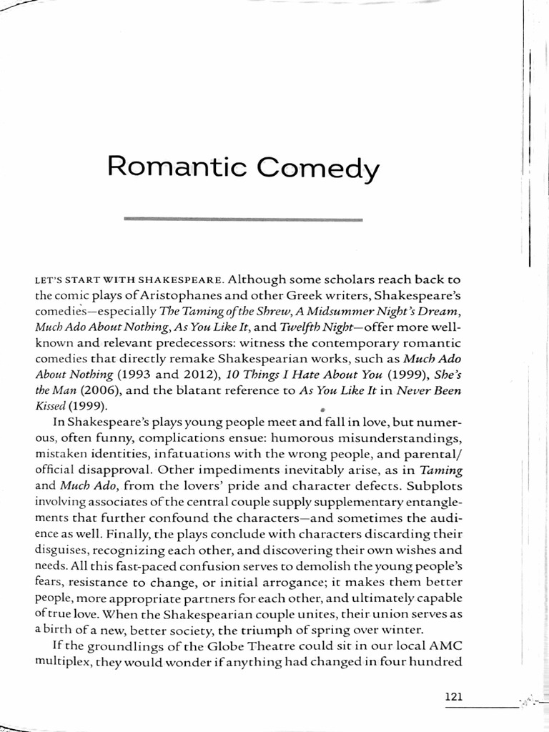 Film Genres - Romantic Comedy | PDF