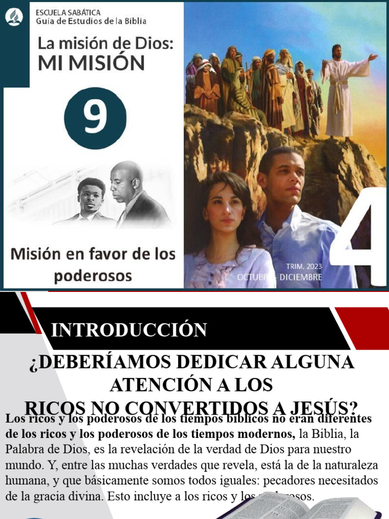 Leccion 9 - Misión en Favor de Los Poderosos | PDF | Jesús | Salvación