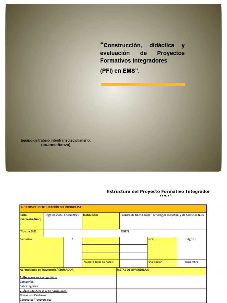 Proyecto Integrador | PDF | Aprendizaje | Comunicación