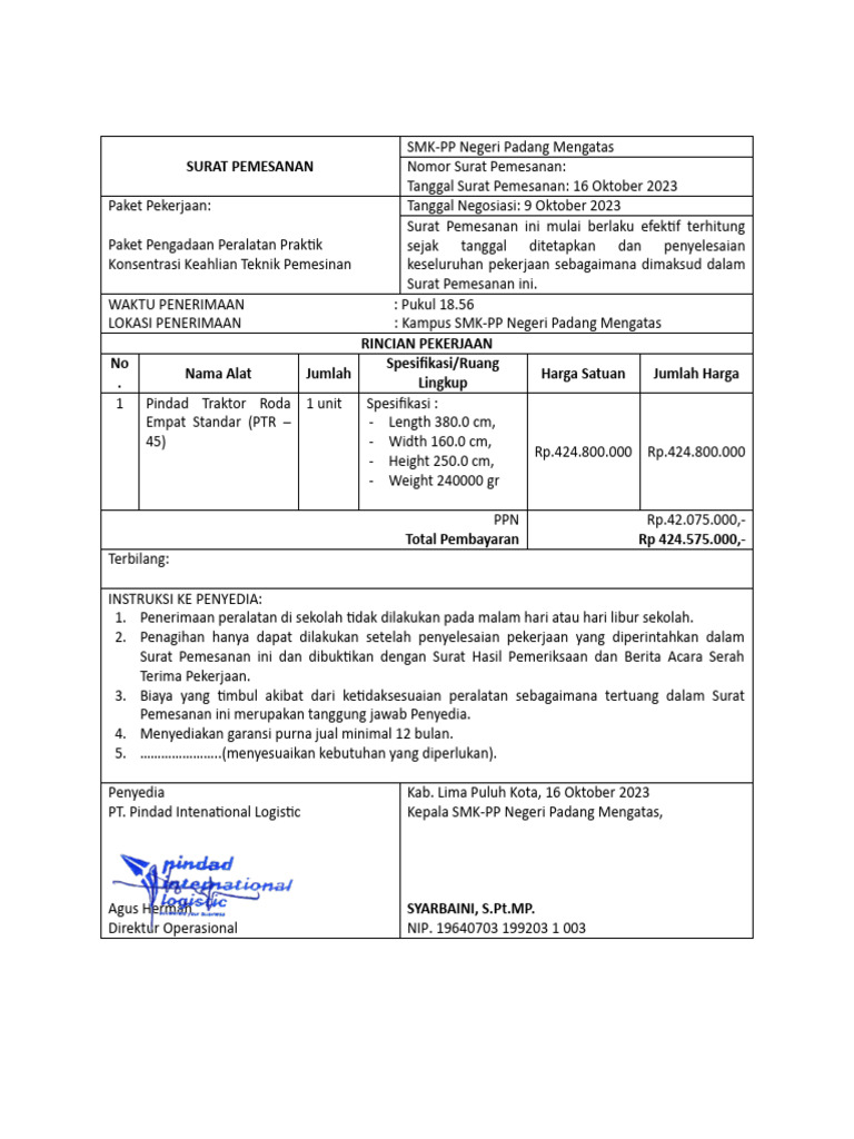 BAST Dan Kwitansi | PDF