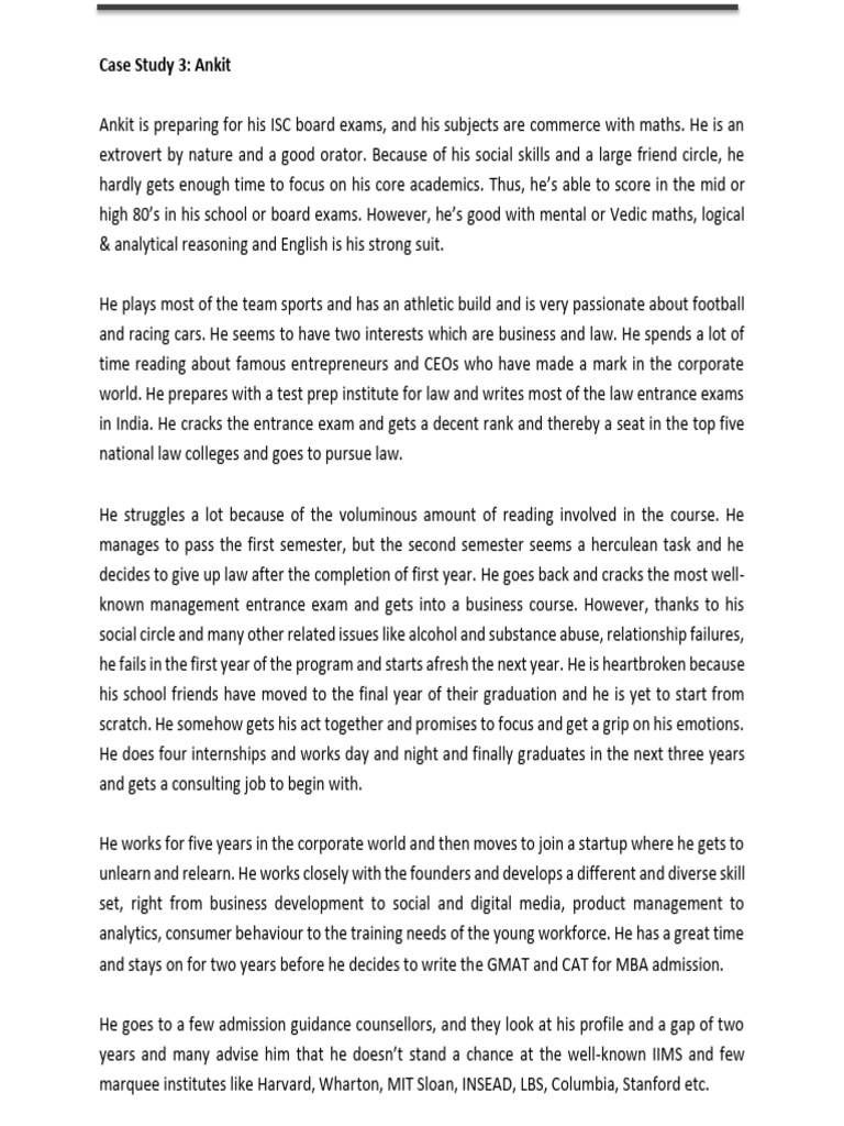 Ankit's Academic Journey and Challenges | PDF