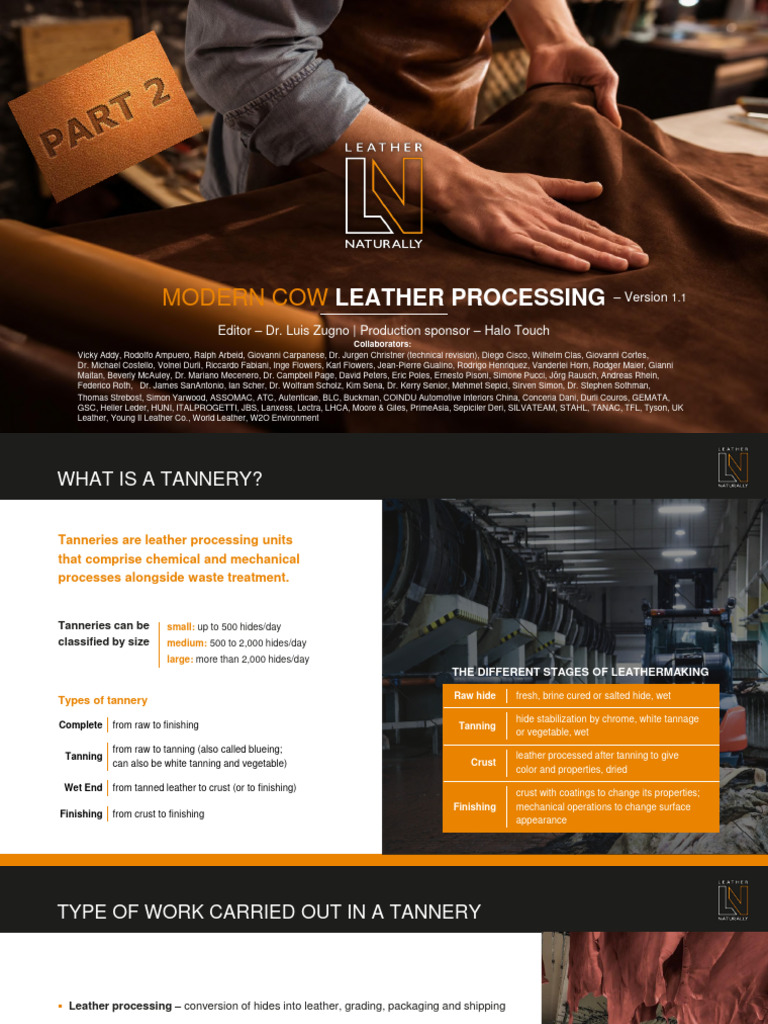 LN-Guide To Leather Making PART TWO | PDF | Leather | Chemical Compounds